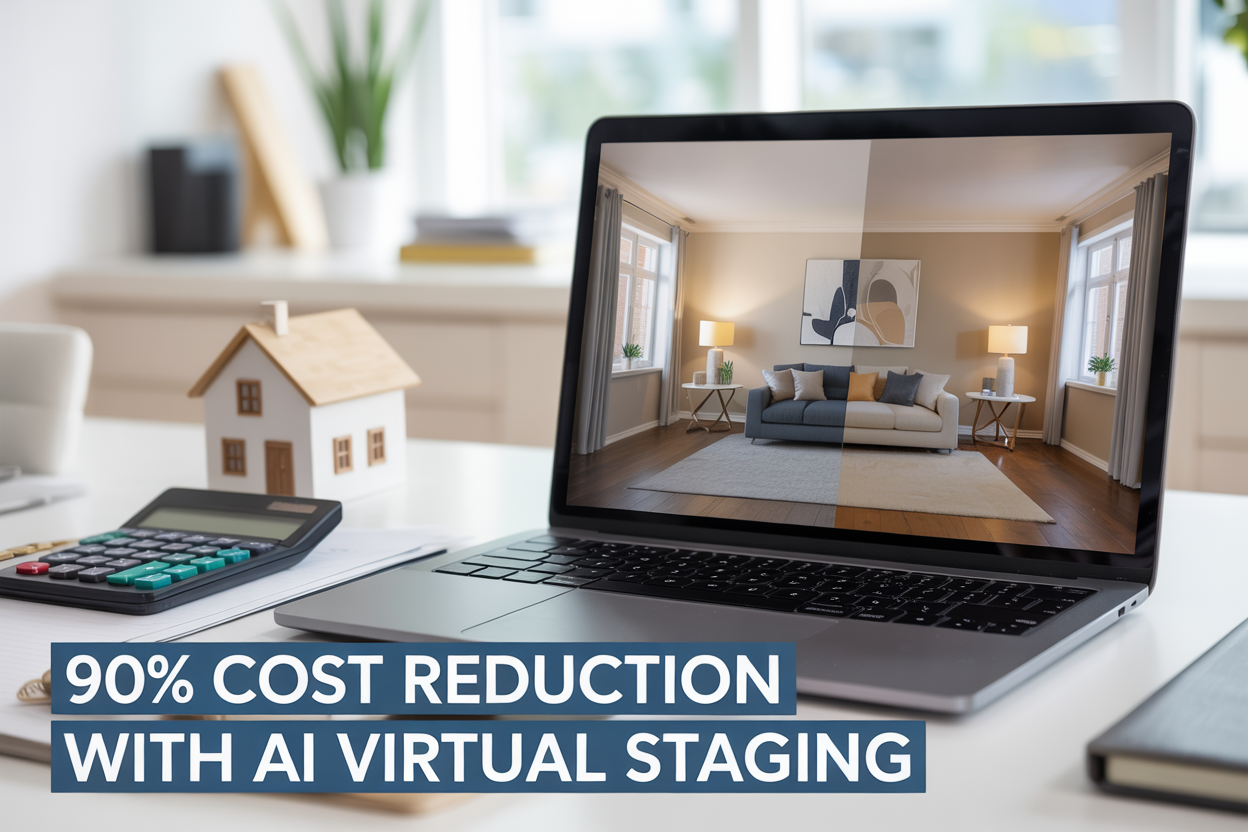 How AI Virtual Staging Cuts Costs by 90% (True Numbers Inside) - Edensign